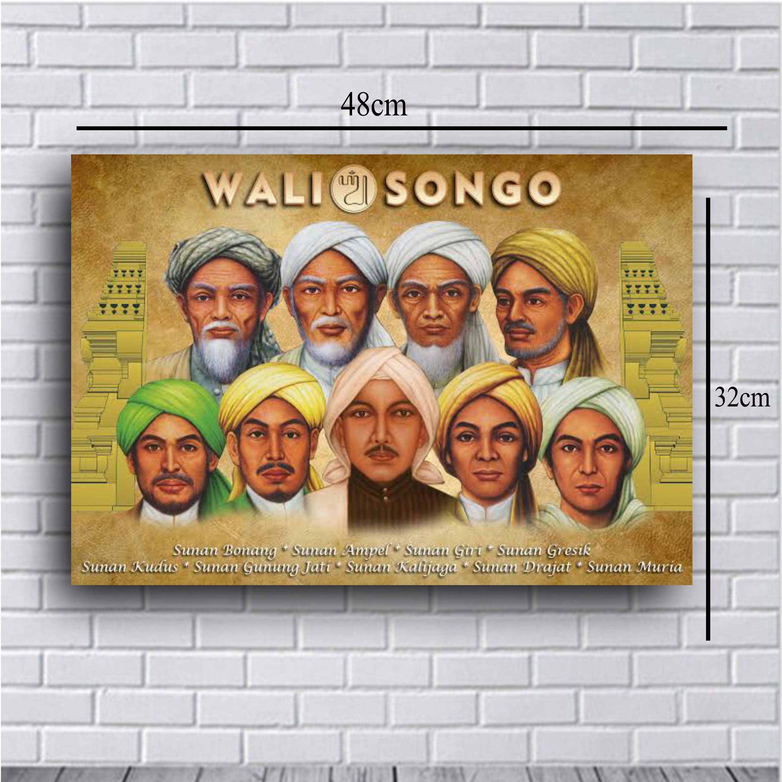 POSTER WALI SONGO / FOTO WALI SONGO / POSTER ISLAM / HIASAN DINDING ...
