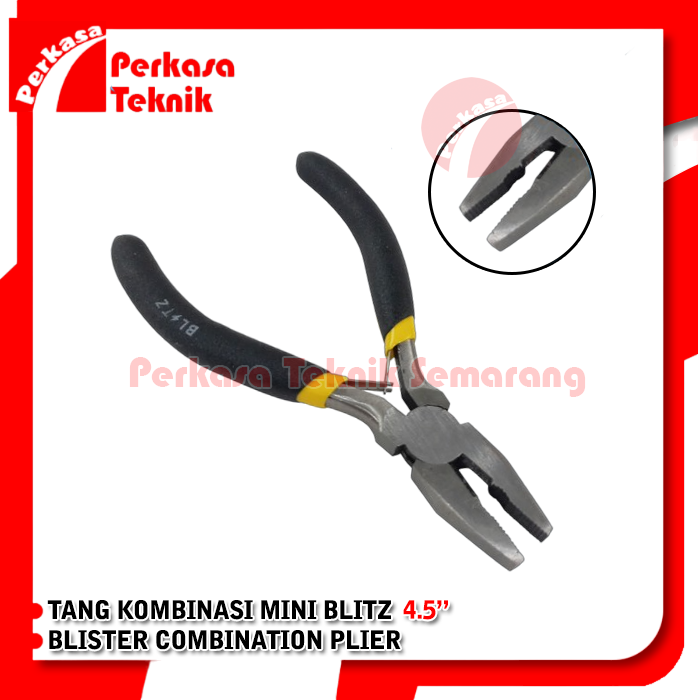 BLITZ Tang Kombinasi Mini 4,5" Blister Combination Plier 4.5 Inch ...