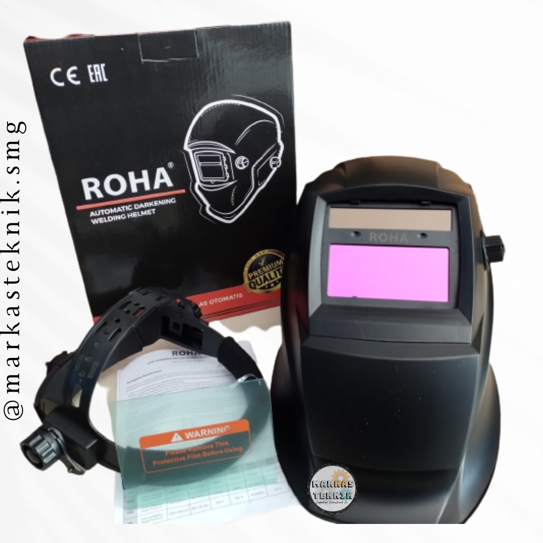 ROHA HELM LAS OTOMATIS / KEDOK LAS / AUTOMATIC WELDING HELMET | Lazada ...