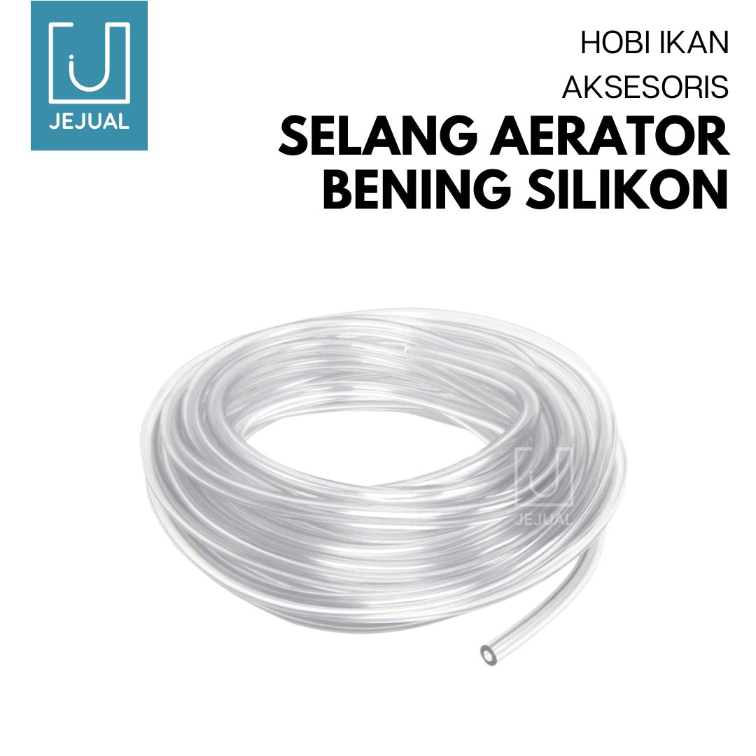 SELANG SILICONE Aerator Per Meter Aquarium/Kolam/Hidroponik/Airator ...