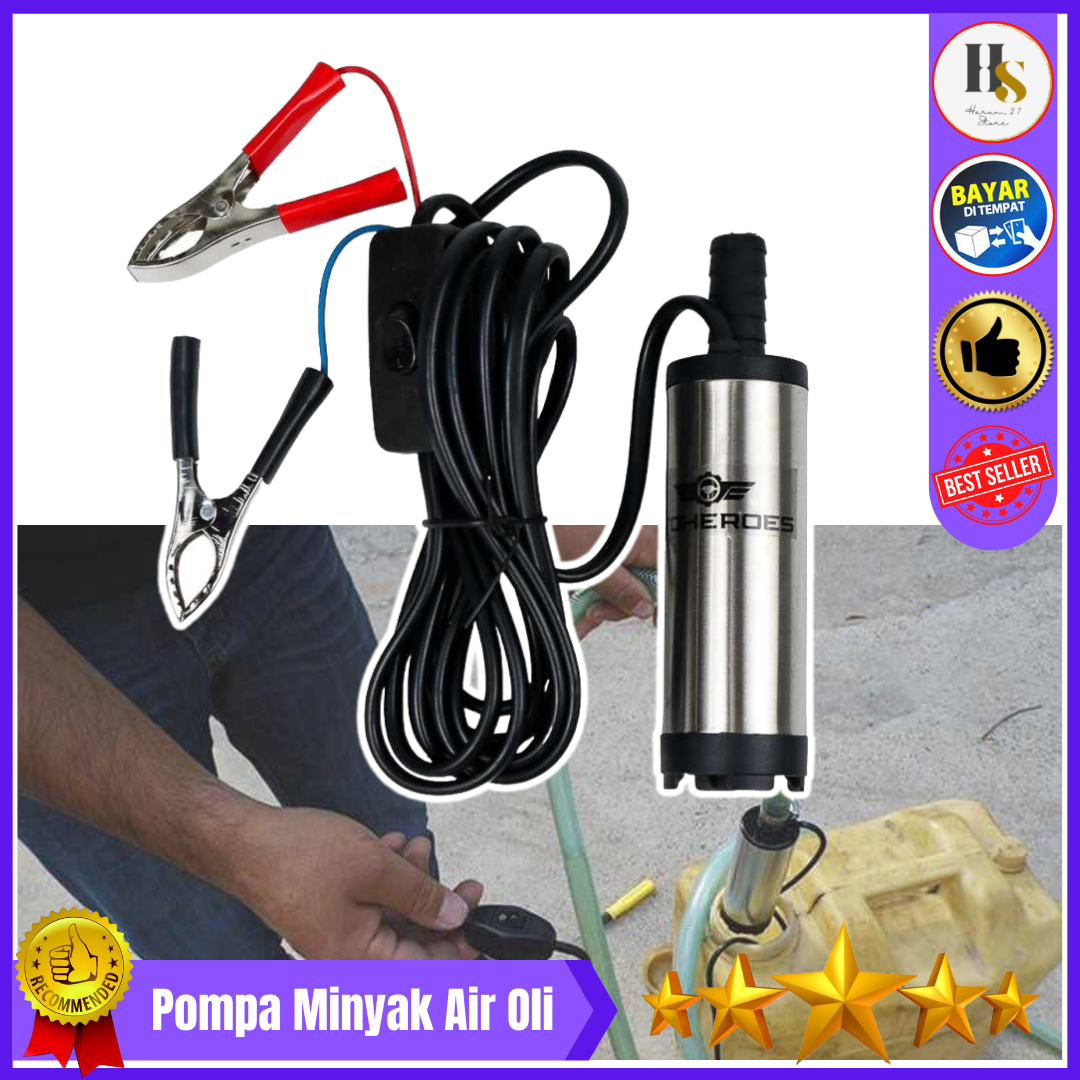 COD OTOHEROES Pompa Air Minyak Oli Submersible Water Pump 12 V / pompa ...