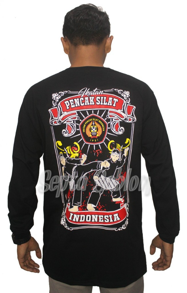 SEPTA SABLON KAOS IPSI PENCAK SILAT INDONESIA TARUNG BEBAS LENGAN PANJANG ASLI MADIUN KAMPUNG ...