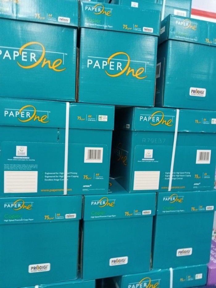 Paper One Kertas A4 75g - Kertas HVS A4 75g | Lazada Indonesia