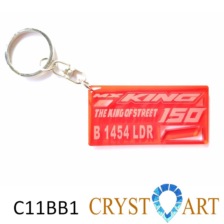 Gantungan kunci Ganci Yamaha MX King custom nopol dan pilih warna ...