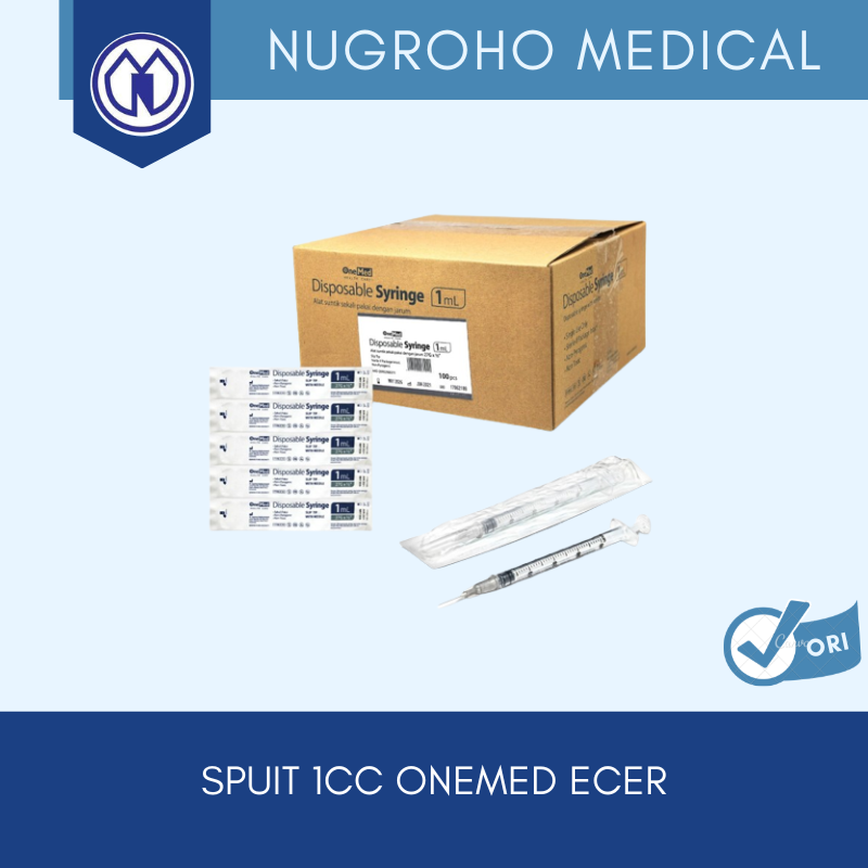 Spuit 1 cc onemed / disposible syringe 1 ml ecer | Lazada Indonesia