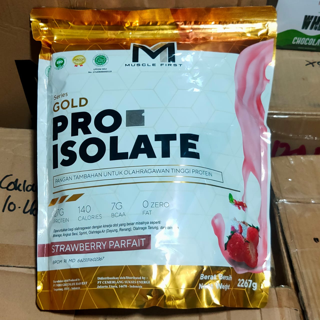 Muscle First Pro Isolate 5lbs 2,25 KG Gold Series BPOM HALAL MUI ...