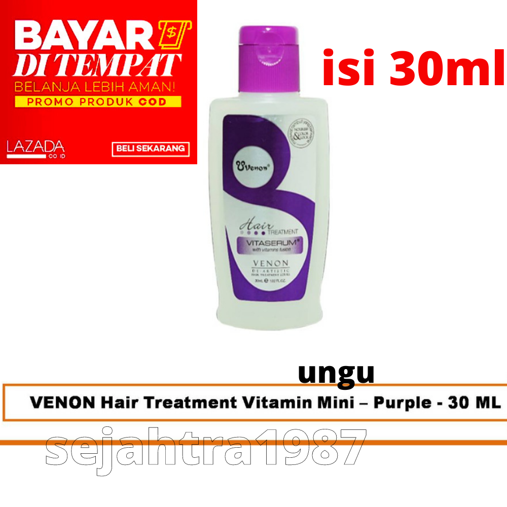 Vitamin Rambut Venon Vita Serum 30 ML UNGU | Lazada Indonesia