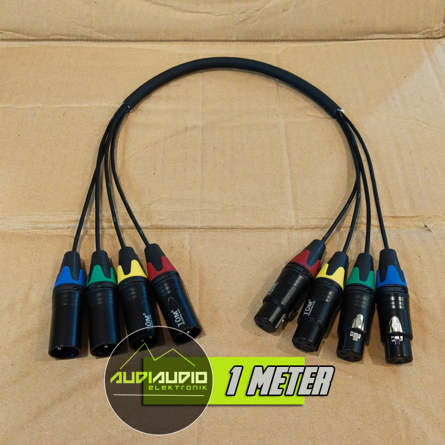 Snake Kabel 4ch TUM/HUPER/GEISLER Original + Jack Male Female Panjang ...
