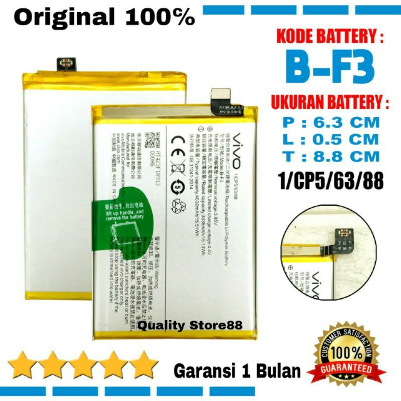 Baterai HP VIVO Y91 1816 1817 1820 1811 Model B-F3 | Batu Batre Battery ...