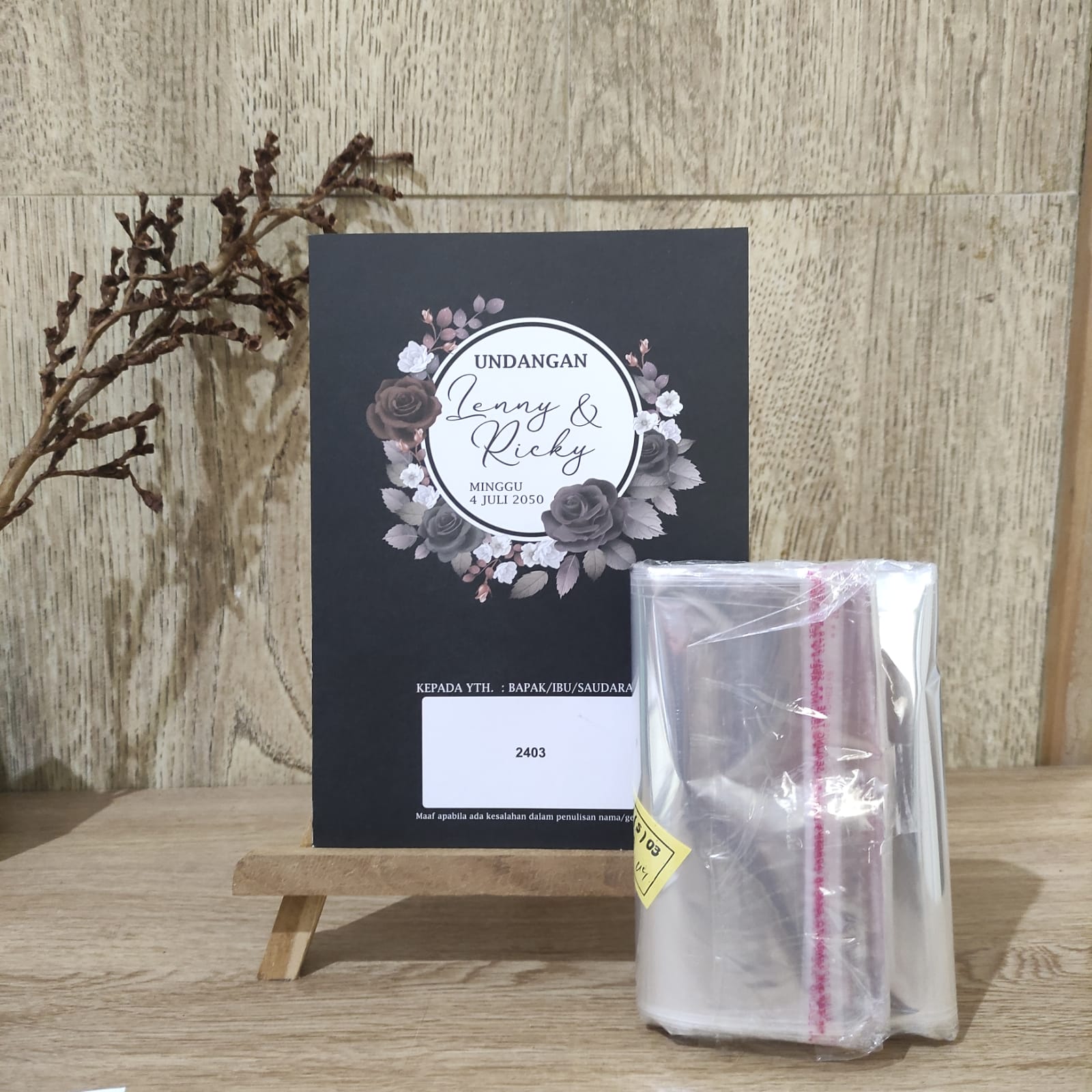 ERBA 2403 Blangko KOSONG Undangan + Plastik Opp | Lazada Indonesia