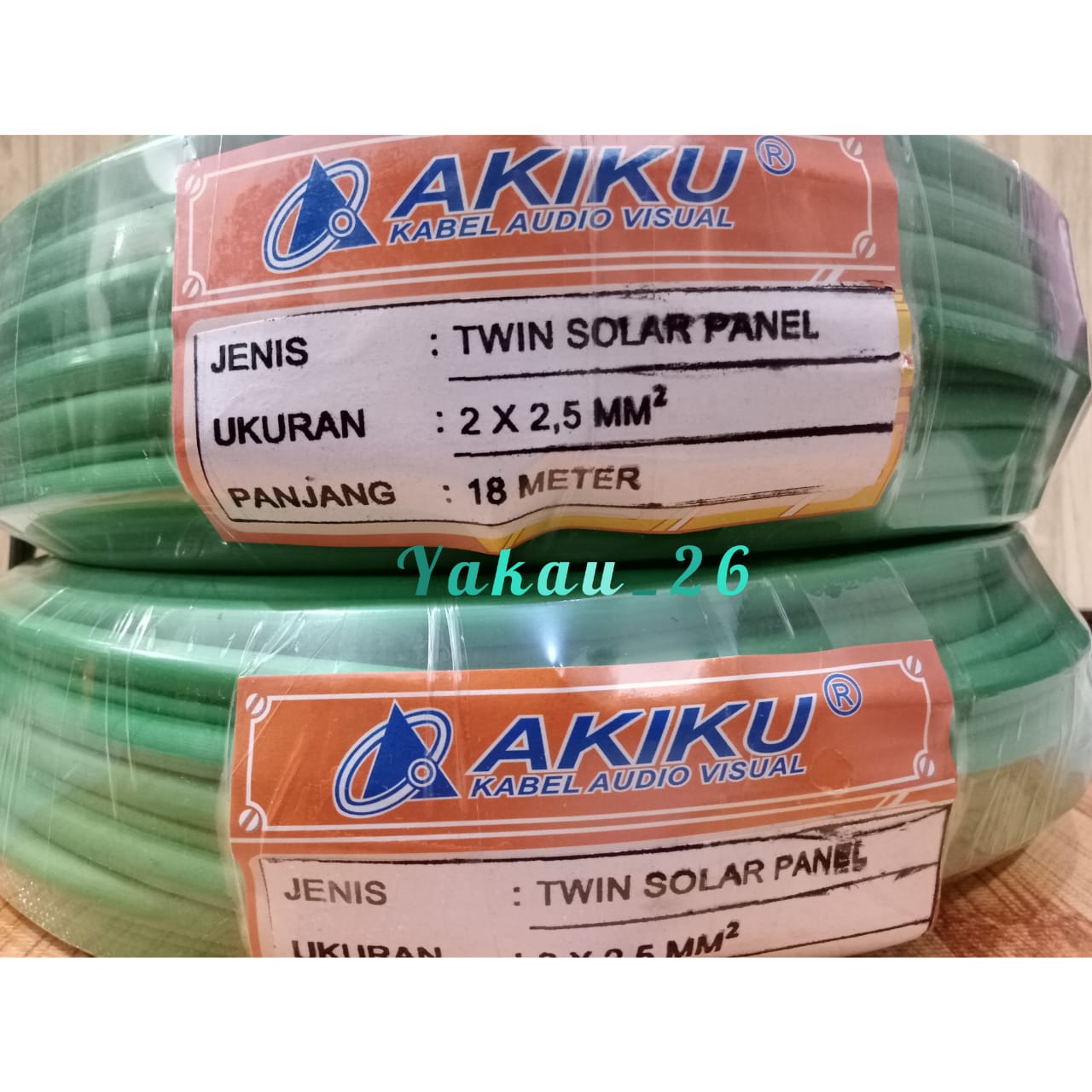 KABEL SOLAR PANEL 18M / KABEL PANEL SURYA/ TWIN SOLAR PANEL 18M 2 x 2,5 ...
