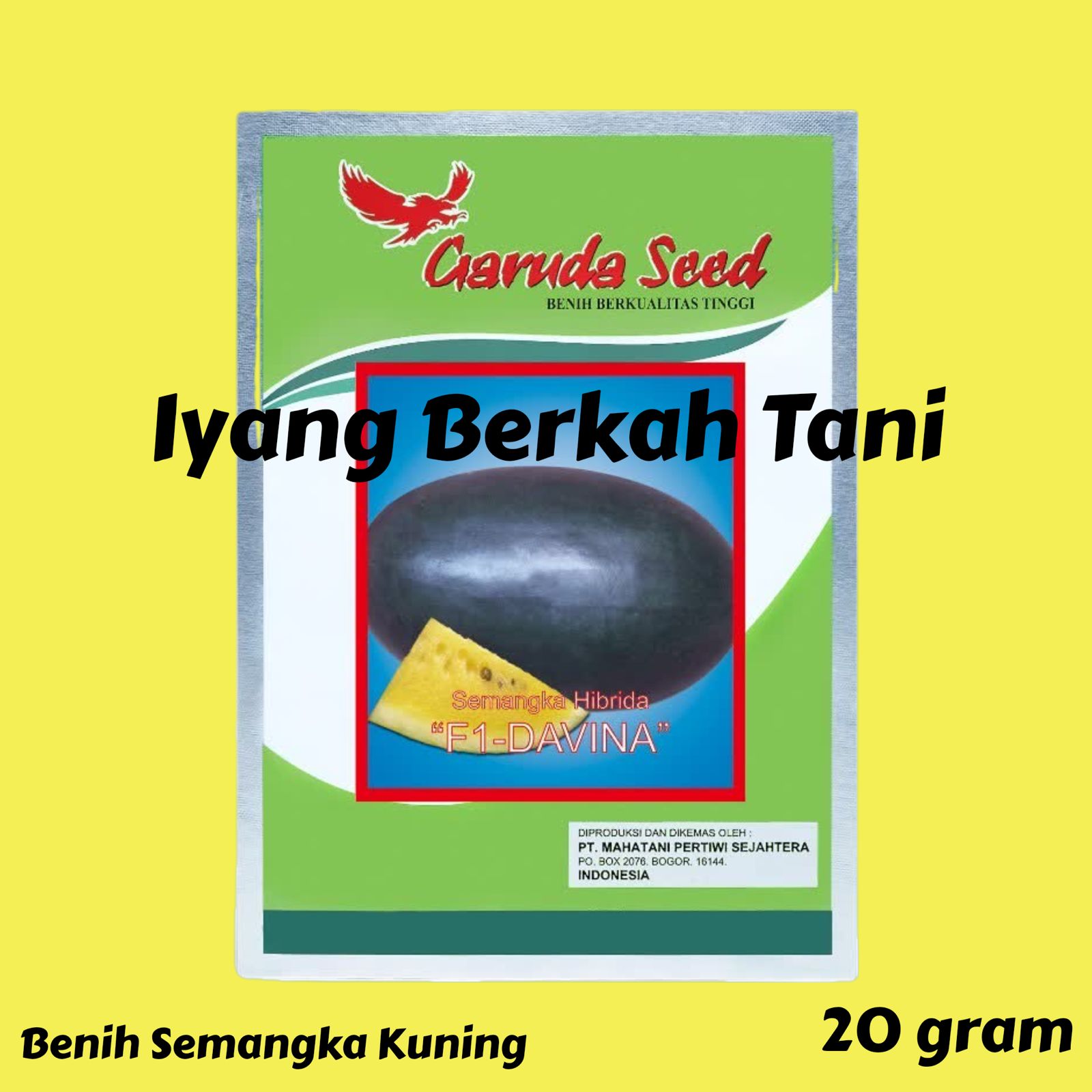 Benih Semangka Inul Kuning F1 Davina Garuda Seed 10 Gram Lazada
