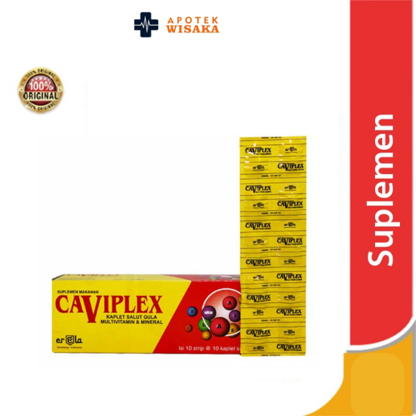 Caviplex Tablet - Multi Vitamin mineral - Per Box isi 100 tablet | Lazada Indonesia