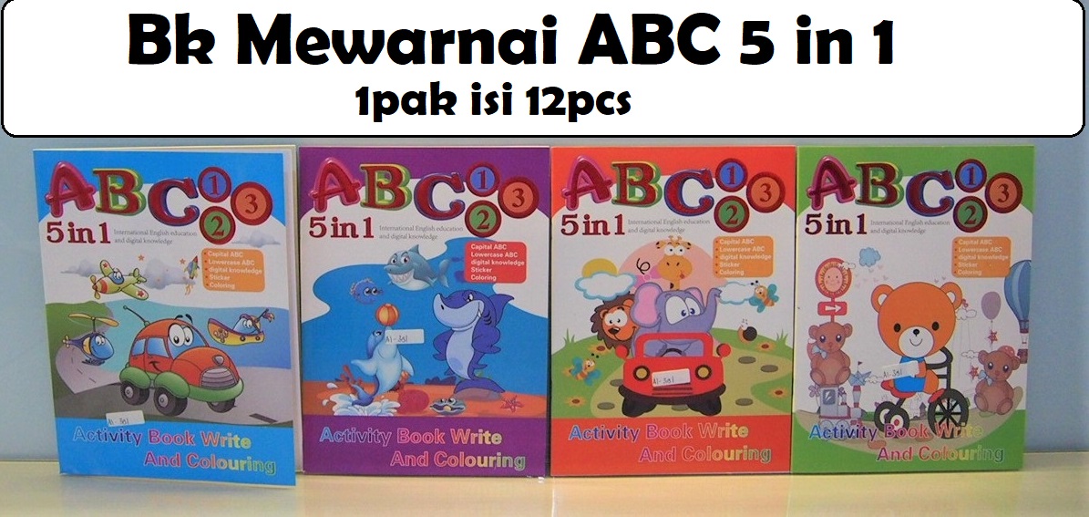 uku Mewarnai ABC Activity 5 in 1 Menulis bELAJAR hURUF aNGKA BERHITUNG ...