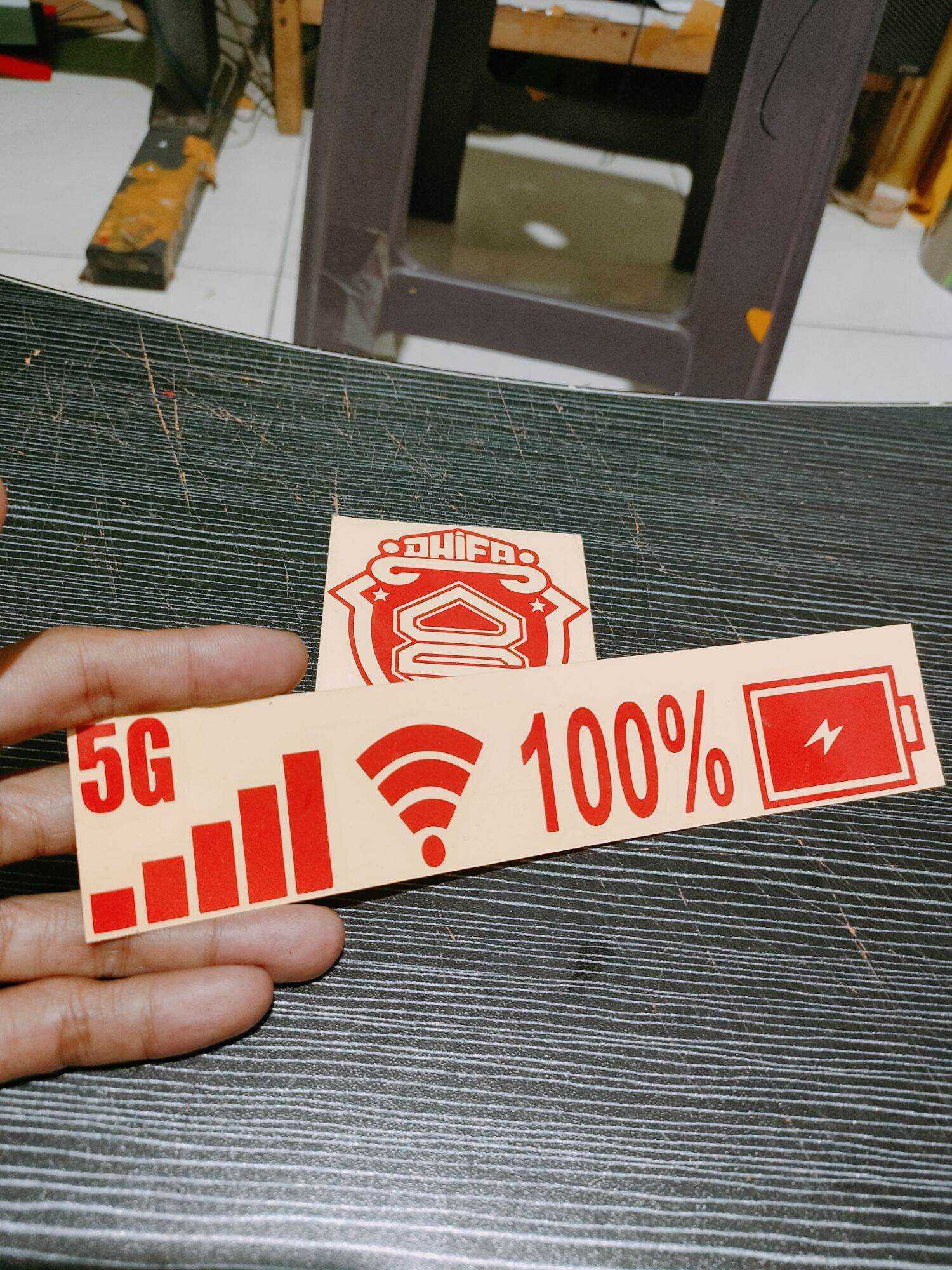 STICKER BATERAI WIFI SINYAL HP PHONE BUAT MOBIL DAN MOTOR stiker viral ...