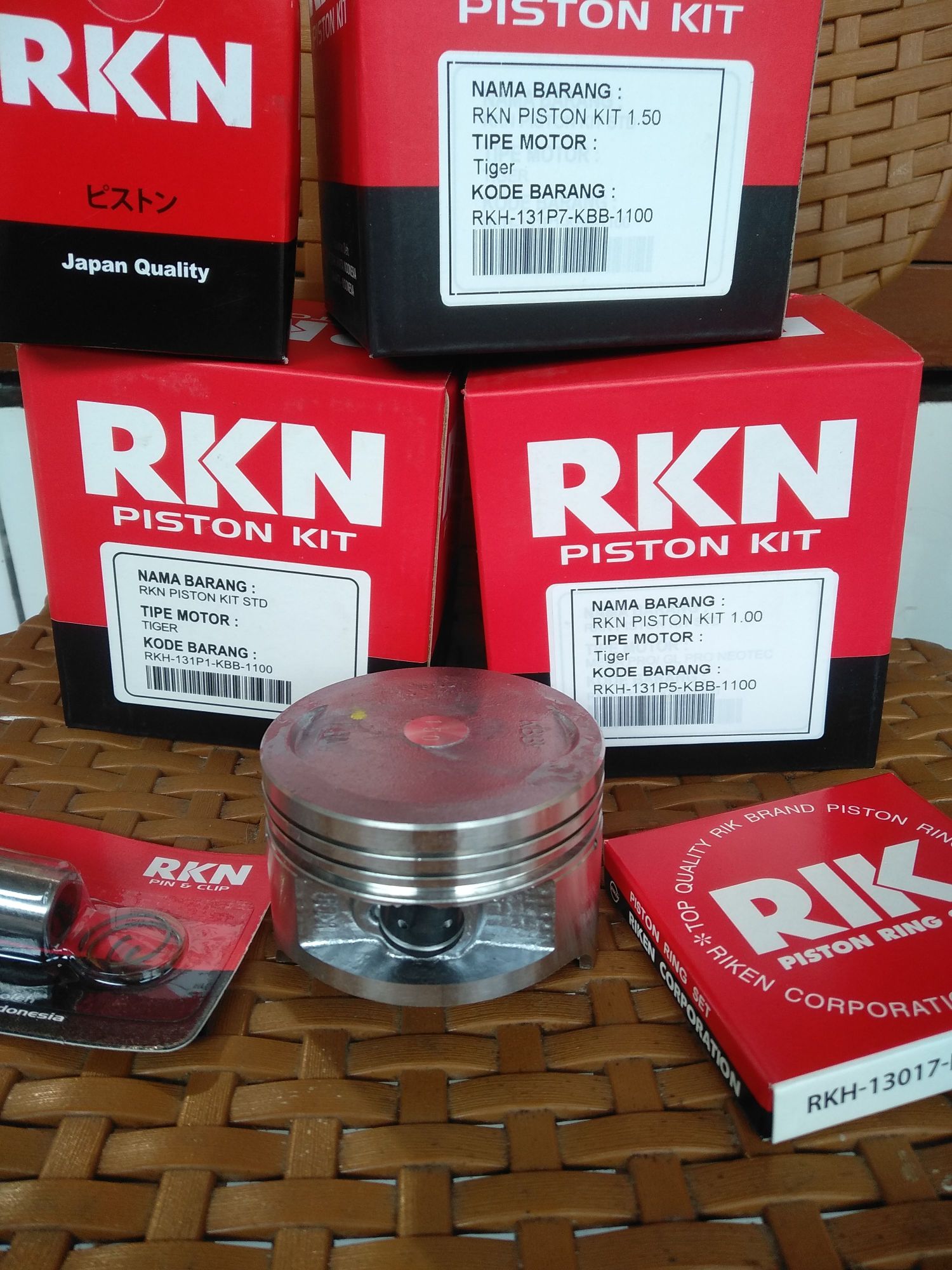 Piston Kit Honda Tiger /64.5 Pin Dia 15 FIM Izumi Racing Lebih Tebal ...