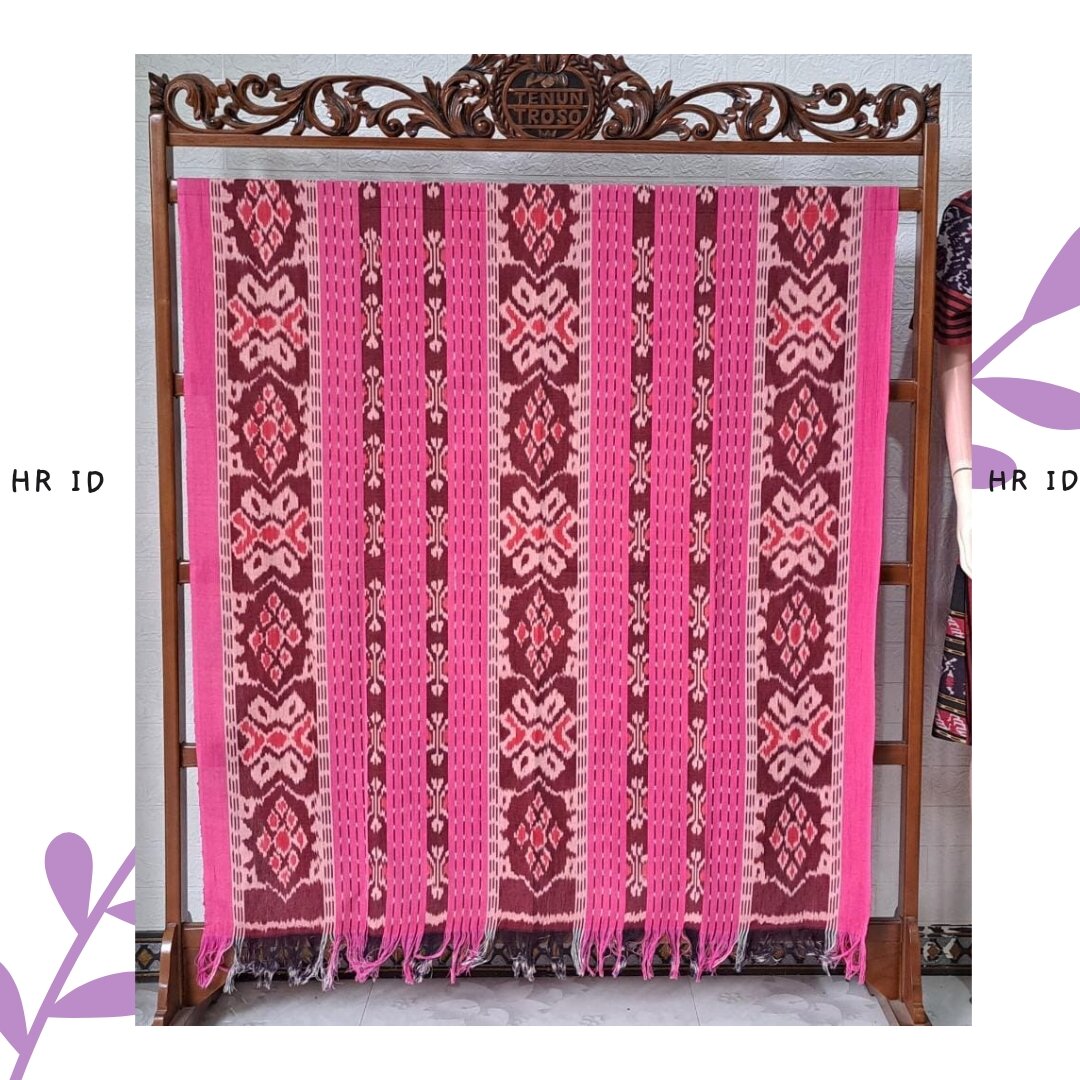 Kain Tenun Warna Pink Kain Batik Pink Tenunan Troso Jepara Motif Khas ...