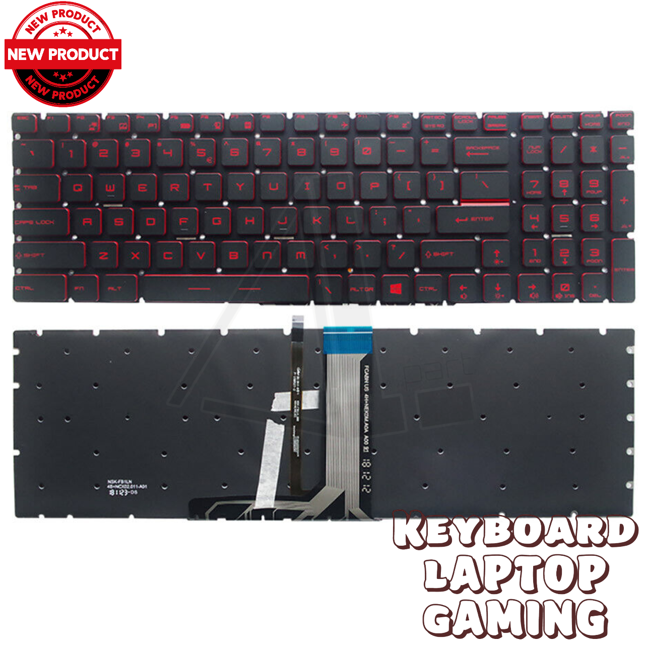 Keyboard MSI GS60 MSI GS63 MSI GS63VR MSI GS70 BACKLIGHT RED NEW ...