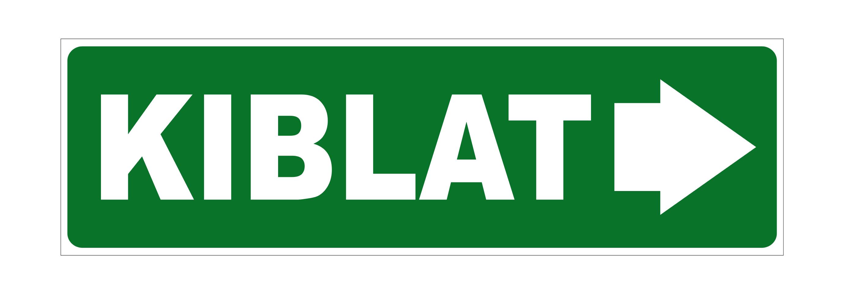 STIKER LEBEL ARAH KIBLAT TEMPAT Ibadah SHOLAT. sign Rambu k3 | Lazada ...