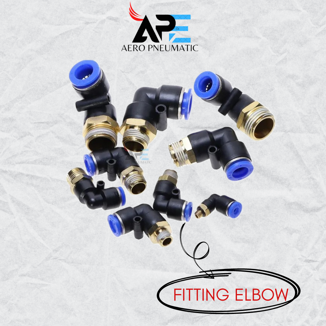 PL 6 FITTING PUSH IN PNEUMATIC ELBOW for SELANG 6mm PL06-M5 / PL06-M6 ...