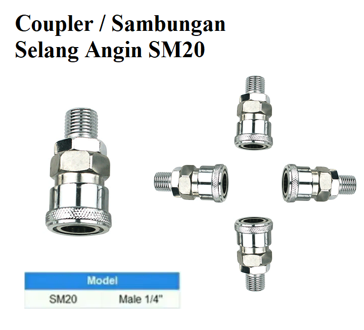 Quick Coupler Sambungan Selang Angin SM 20/ Coupler SM20 | Lazada Indonesia