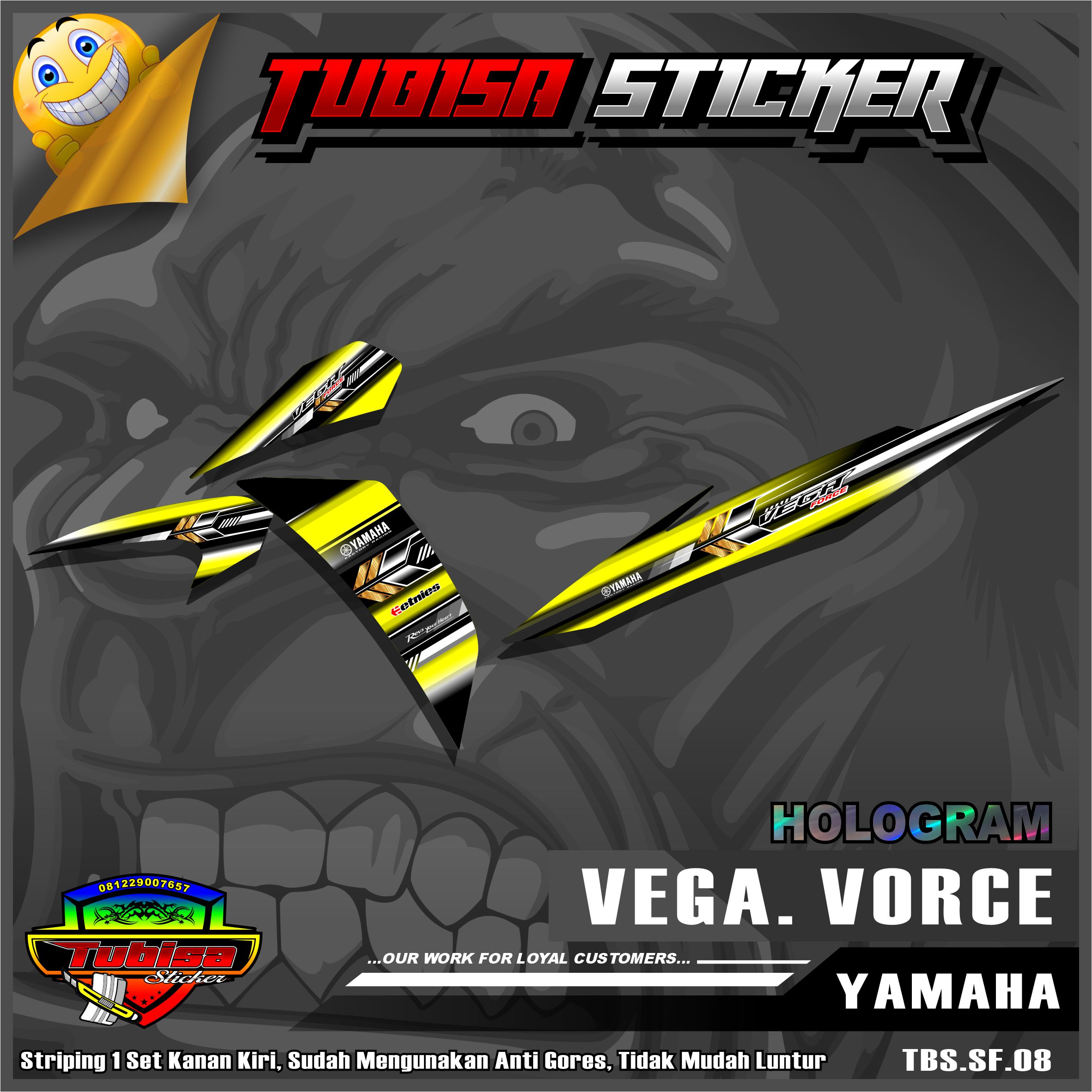 Sticker Striping Vega Force - Stiker Striping Variasi Motor Vega Force ...