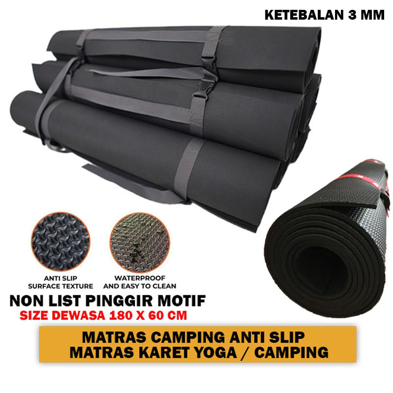 Matras Olahraga Camping Yoga Hiking Gunung Gulung Bahan Anti Slip ...
