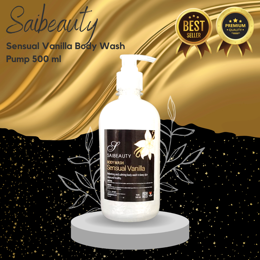 SENSUAL VANILLA PUMP 500ML SAIBEAUTY Sabun Mandi BATH FOAM BODY WASH ...