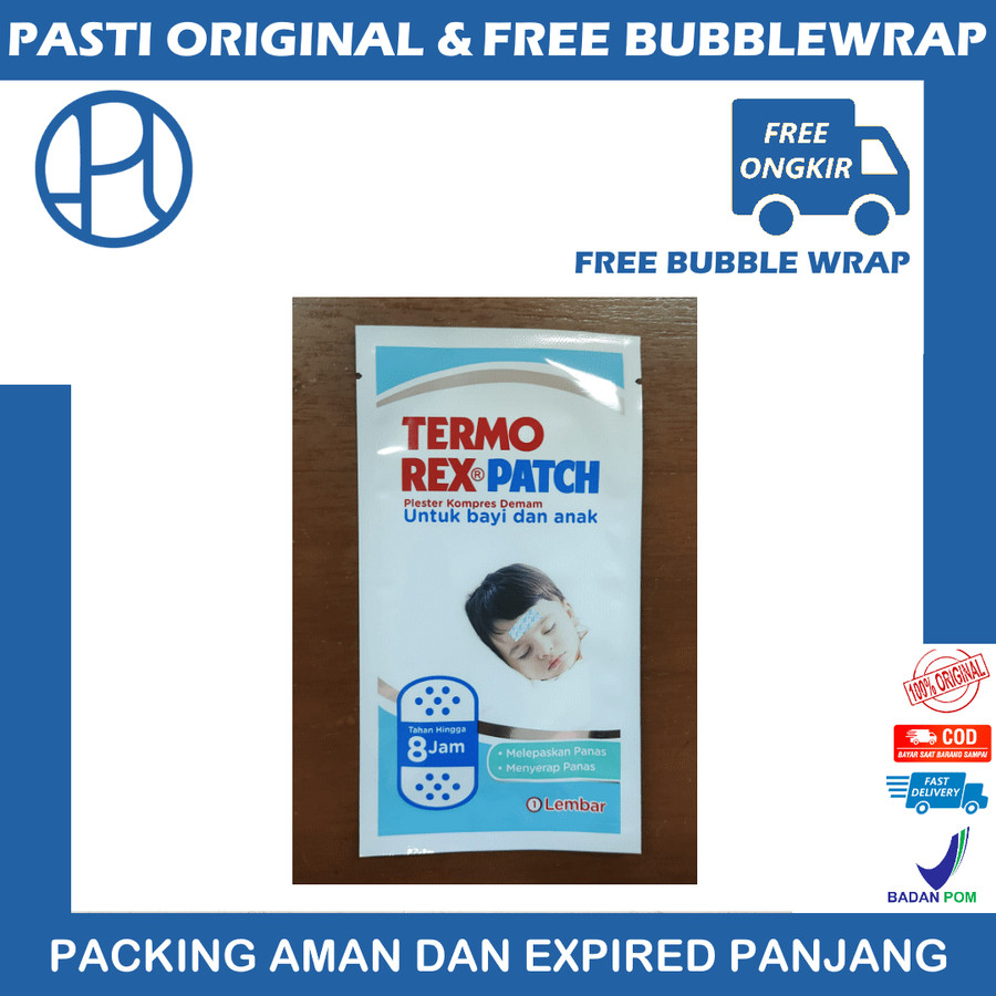 TERMOREX PATCH PER SACHET MEREDAKAN DEMAM PANAS ANAK BAYI BALITA ...