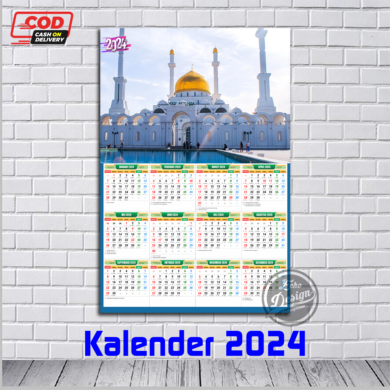 Kalender 2024 Islami - Kalender islam lengkap | Lazada Indonesia