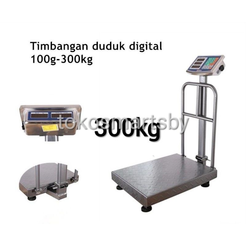 TIMBANGAN DUDUK DIGITAL KAPASITAS 500KG & 300KG ELECTRIC PLATFORM SCALE ...