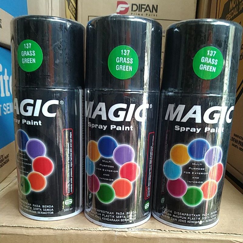 pilok pilox magic spray paint magic grass green 137 300cc hijau rumput ...