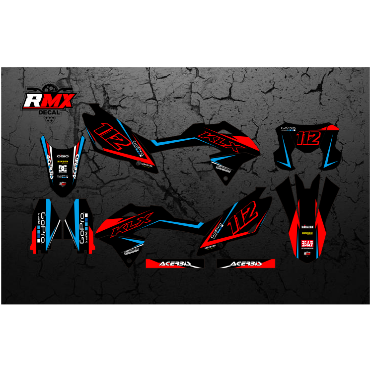 DECAL STICKER KLX BF (002) DEKAL STIKER KLX 150 G/SE/EXTREME/NEW ...