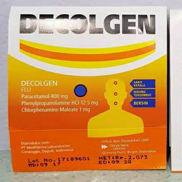 Decolgen flu -PRODUK BPOM | Lazada Indonesia