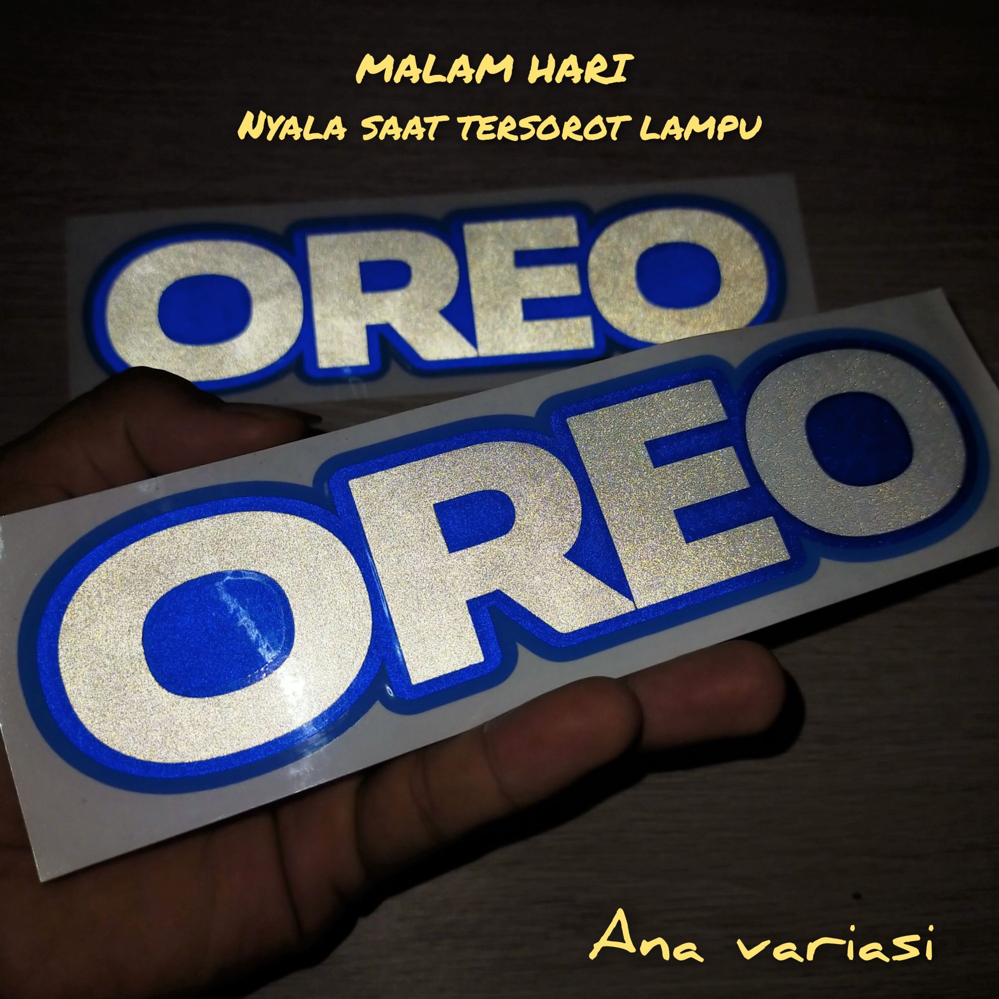 STIKER OREO STIKER CUTTING OREO STIKER MOTOR UNIK OREO HARGA 2 PCS ...