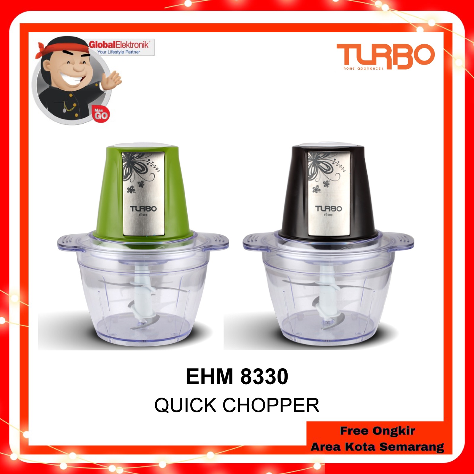 Turbo Chopper EHM 8330 1L | Lazada Indonesia