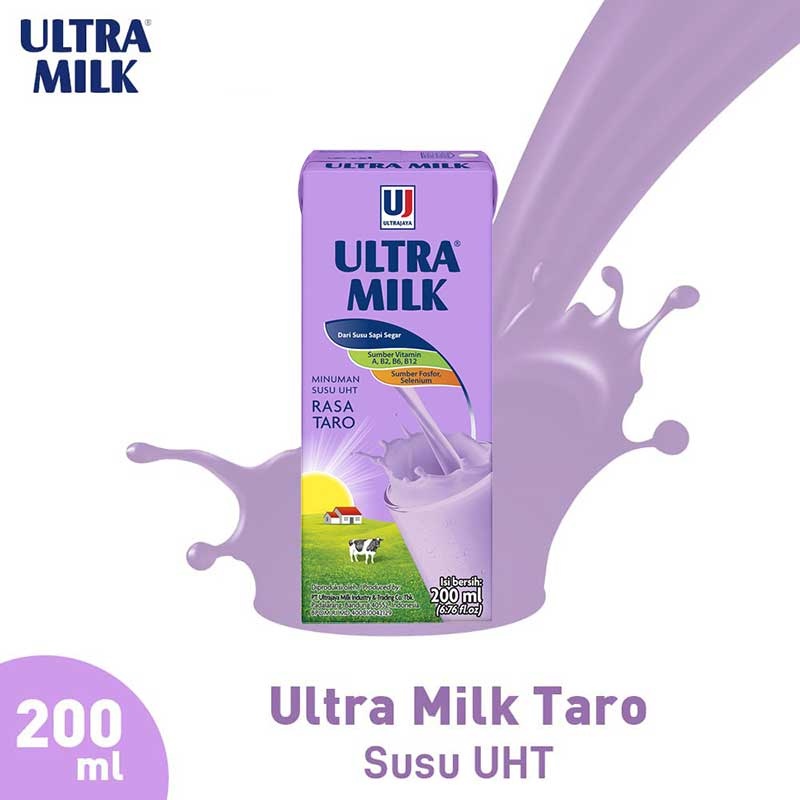 Ultra Milk Susu UHT Taro 200ml | Lazada Indonesia