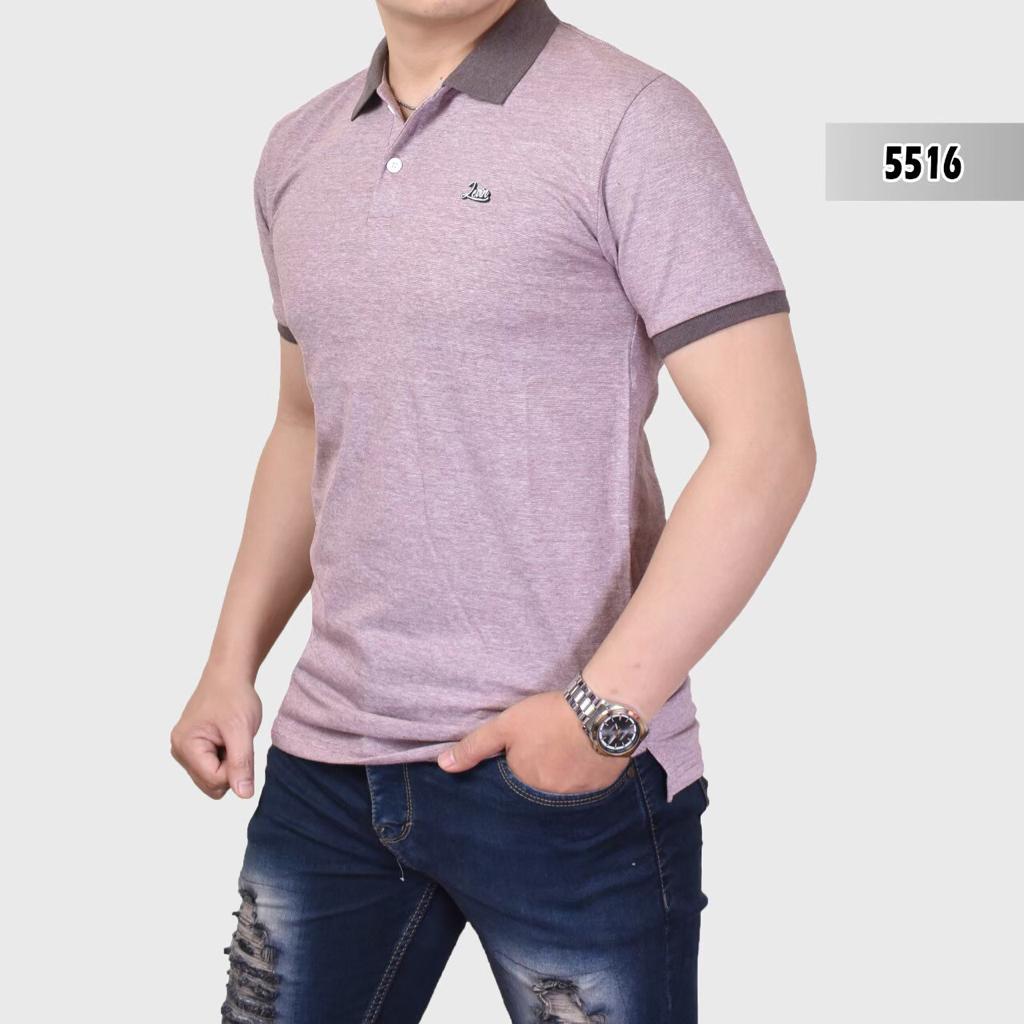 Polo Shirt Pria Lengan Pendek I kaos berkrah I Kaos Polo pink gerimis ...