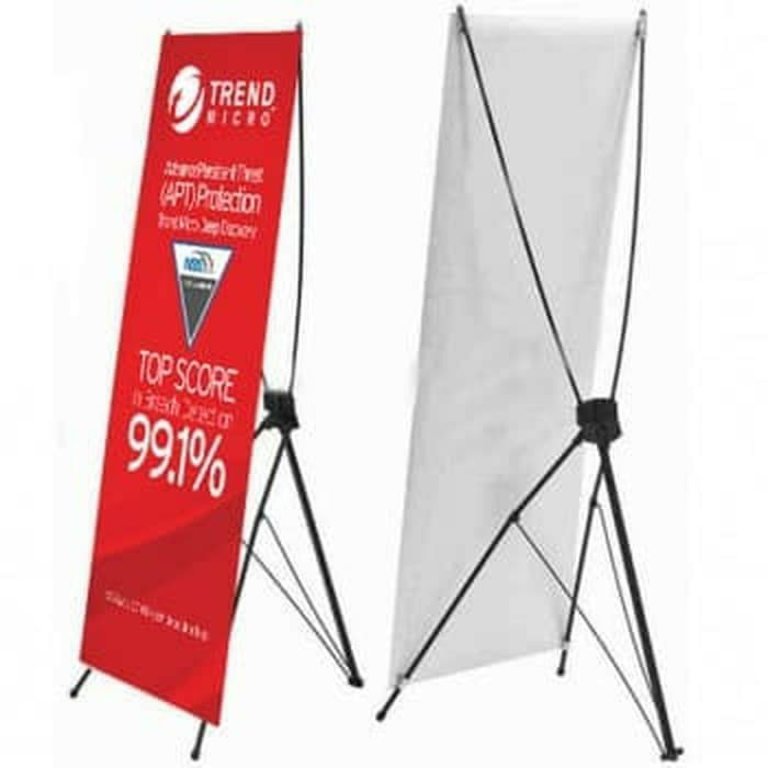 Stand Standing Spanduk Y Banner Benner ukuran 60x160 cm Display promosi ...