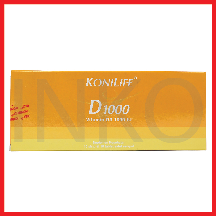 KONILIFE D1000 VITAMIN D3 1000 IU 10X10TABLET | Lazada Indonesia