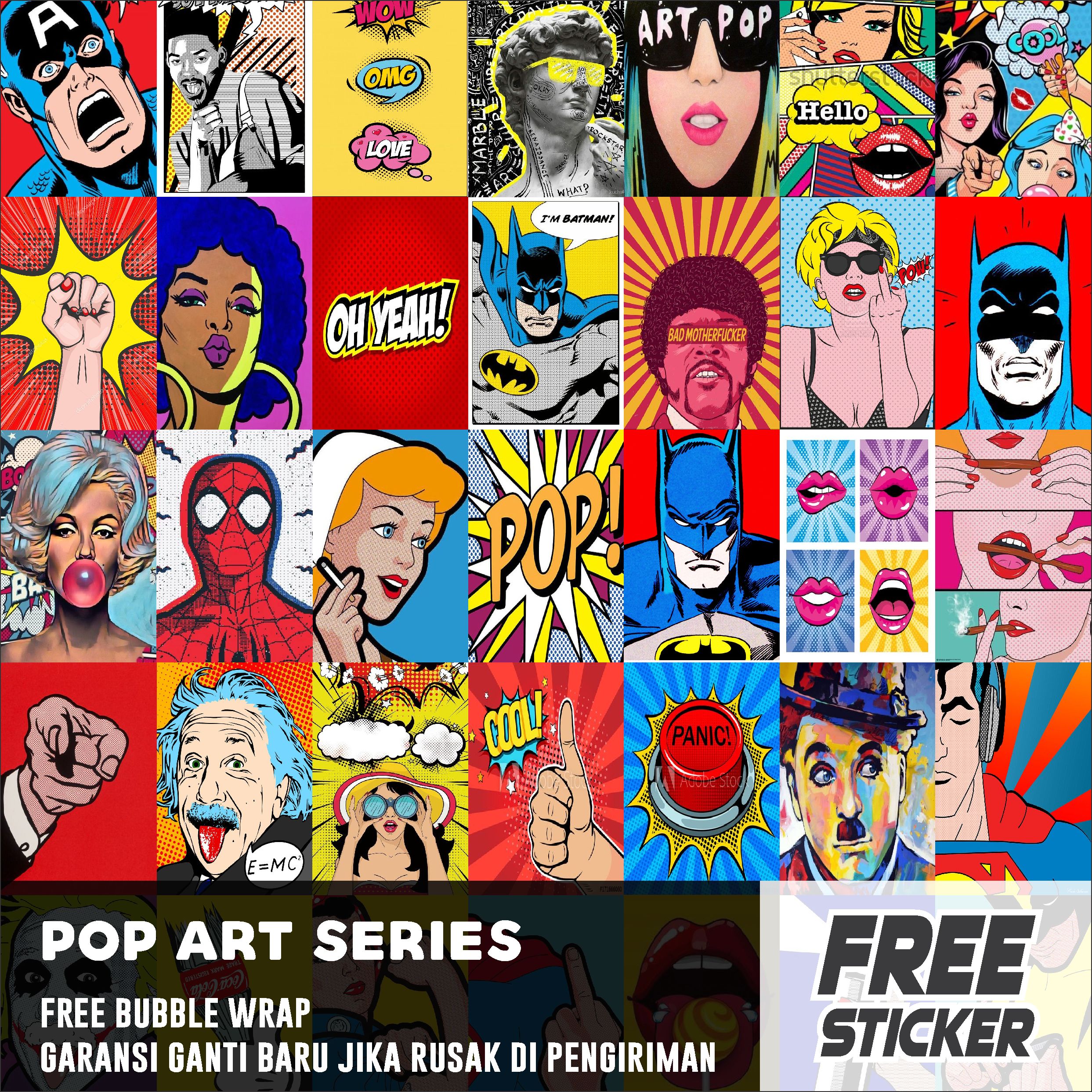 Poster Dinding Aesthetic Retro Series Hiasan Dinding A5 Dekorasi Kamar ...