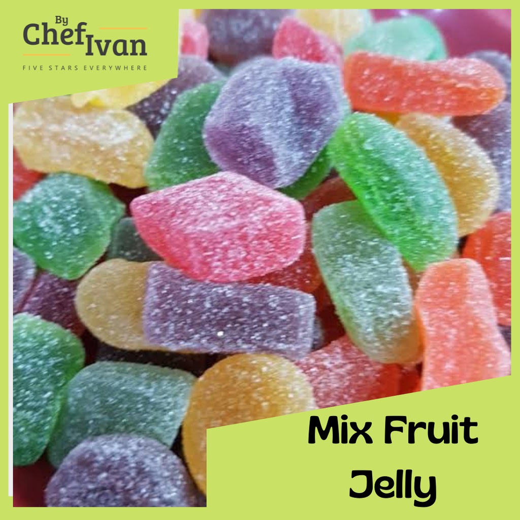 Snack Kiloan Cemilan Jajanan Jajan Kiloan PERMEN JELLY Mix Fruit Jelly ...