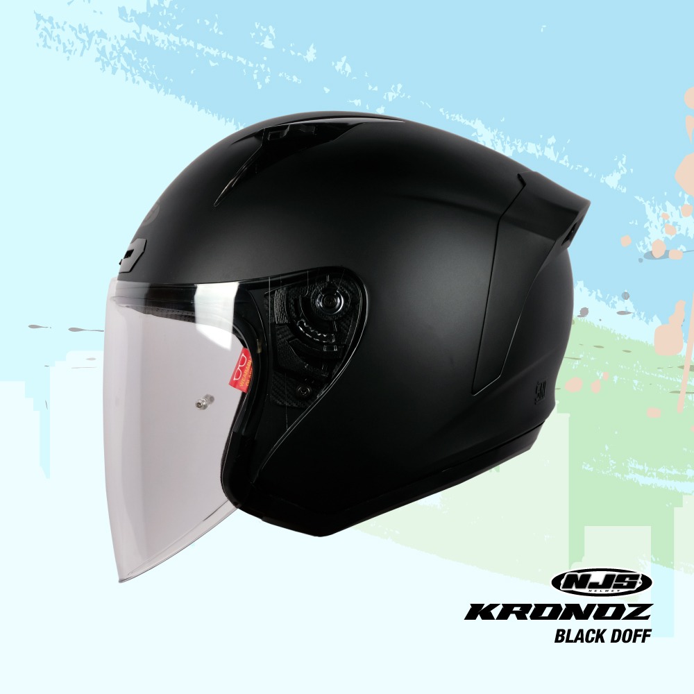 NJS KRONOZ Solid - Helm NJS Half Face Original | Lazada Indonesia