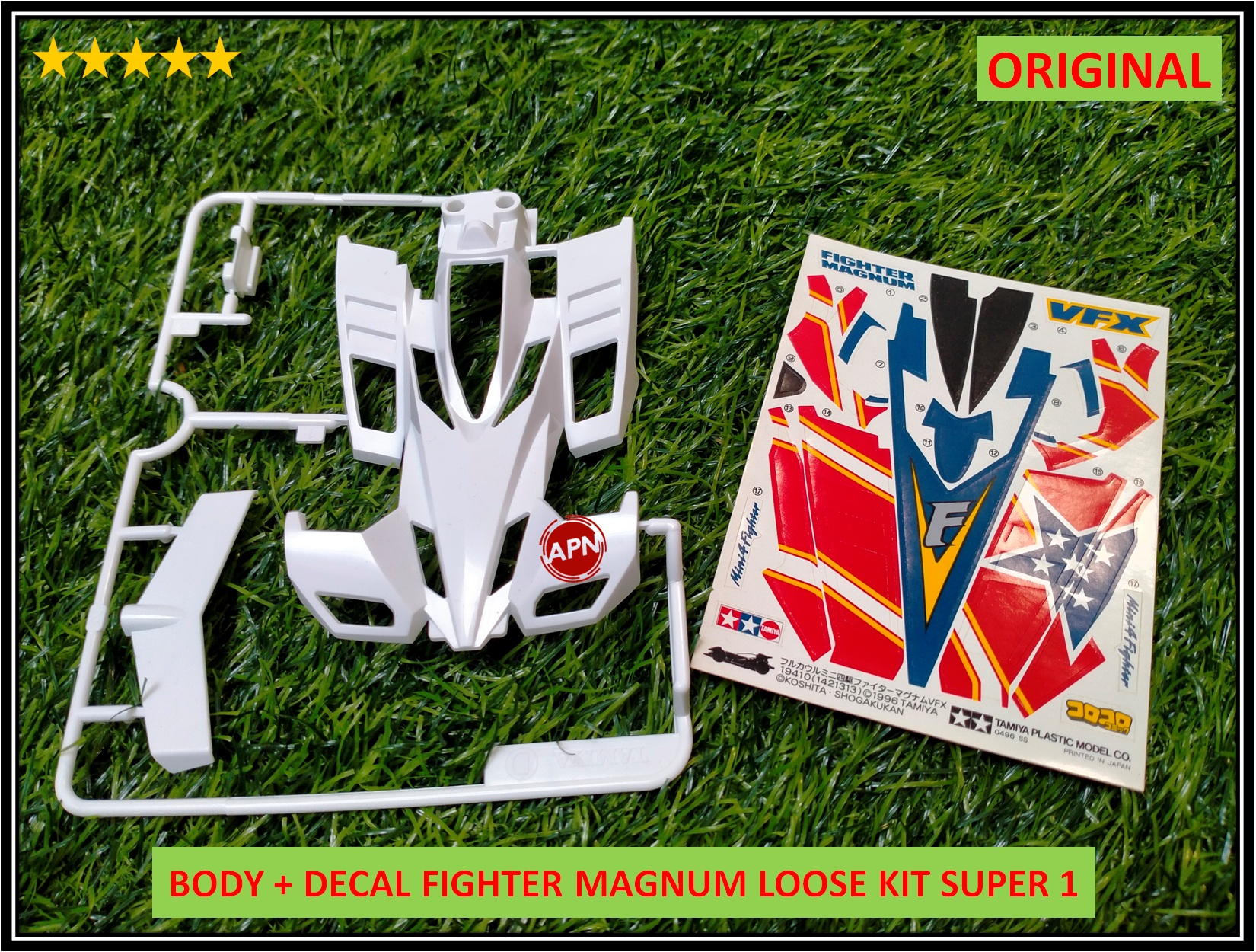 BODY + DECAL FIGHTER MAGNUM LOOSE KIT SUPER 1 ORIGINAL TAMIYA - BODY ...