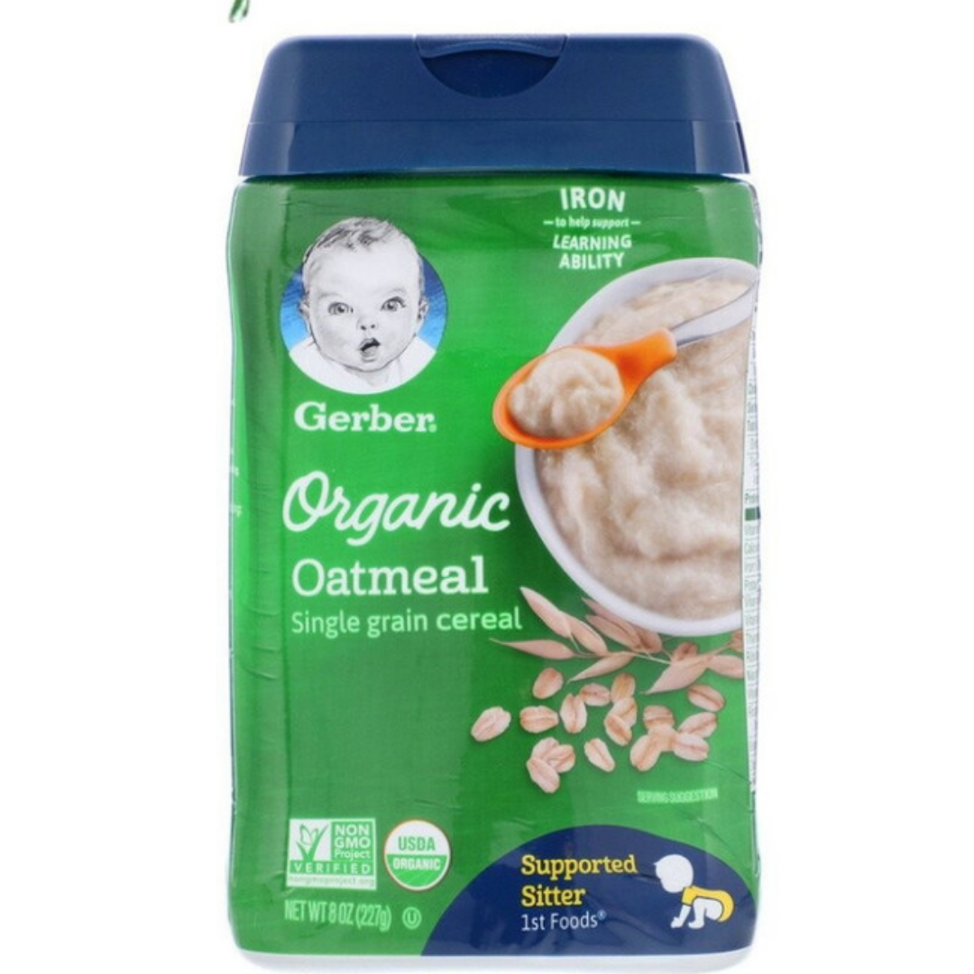 Gerber Organic Oatmeal Single Grain Cereal 227 g | Lazada Indonesia