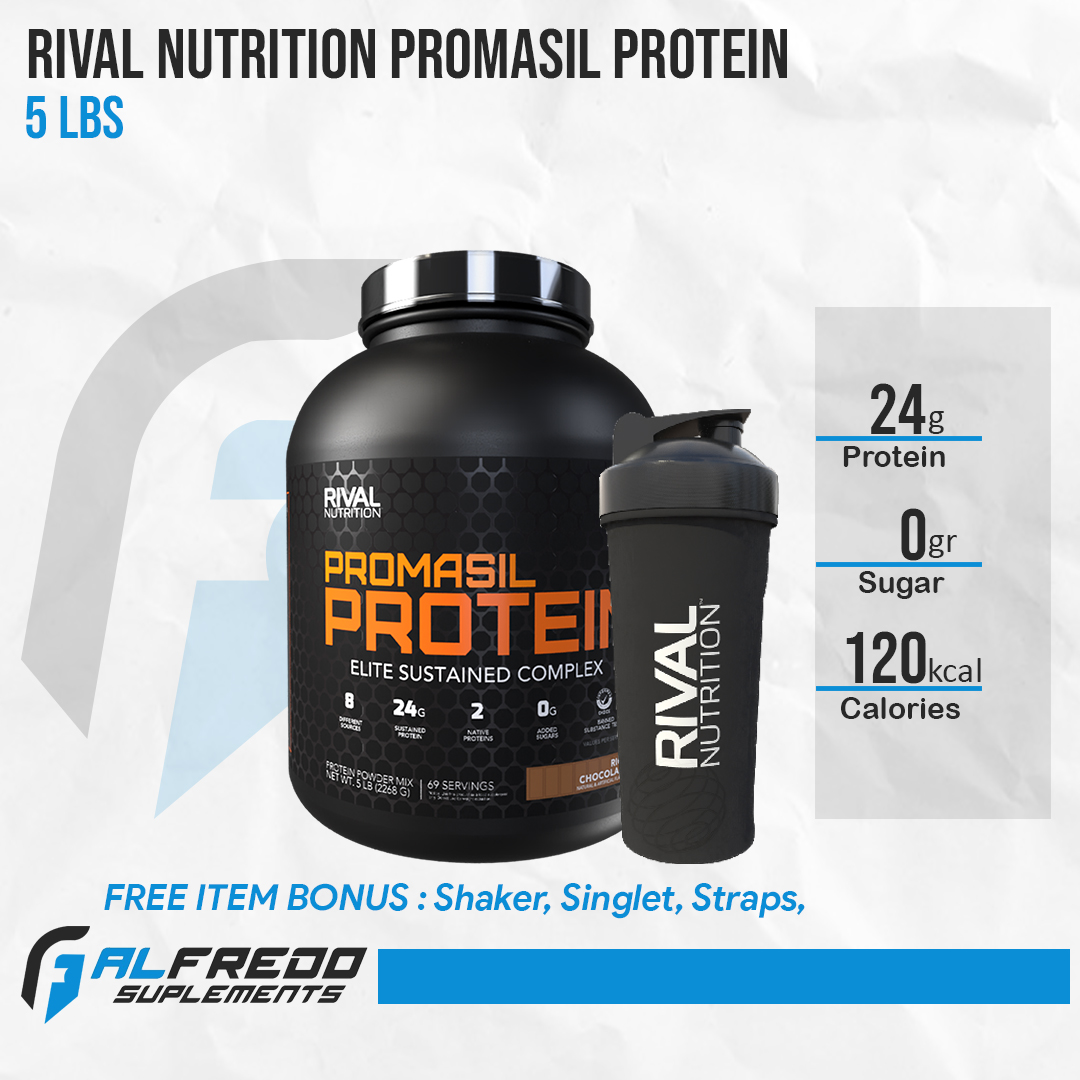 RIVAL NUTRITION Promasil Protein 5 Lbs 75 Serving Multi Source Protein ...