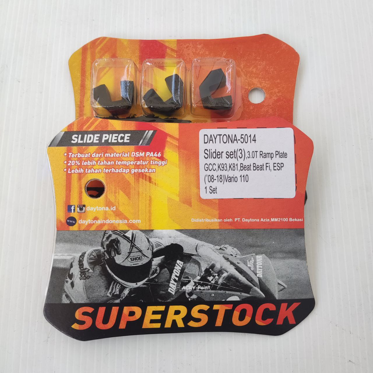 Slide Slider CVT Daytona Klip Roller Honda Beat FI ESP Vario 110 Karbu ...