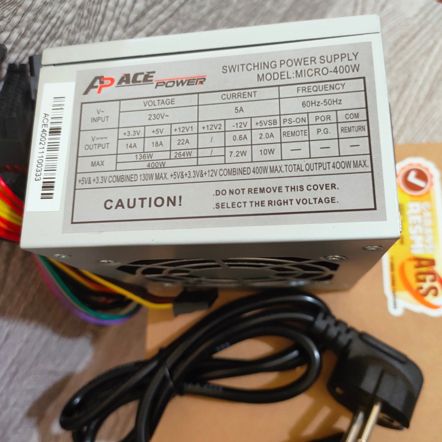 Ace Power Supply Sfx 400 Watt Mini Itx Model Micro 400W | Lazada Indonesia