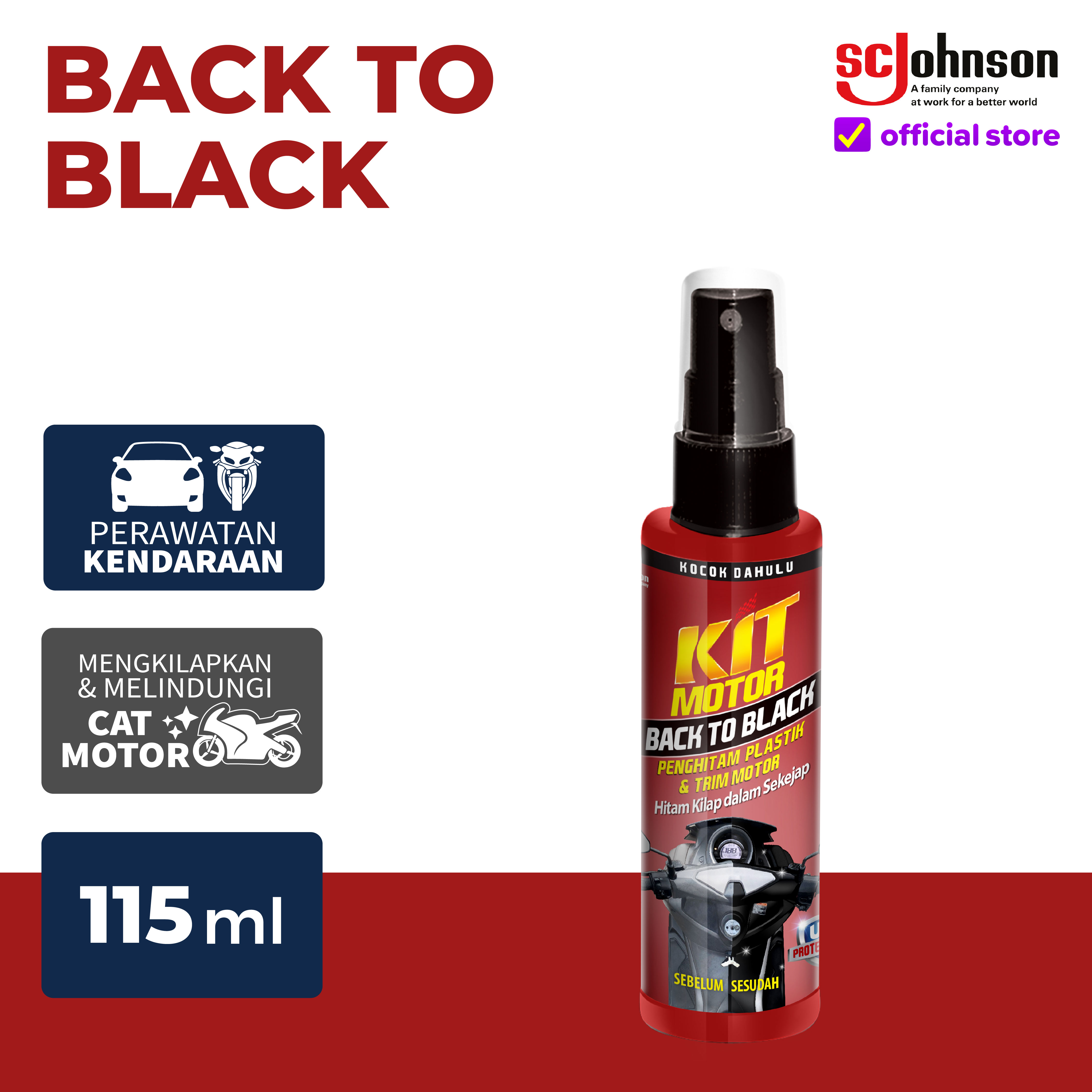 Kit Motor Back to Black 115 ml | Lazada Indonesia