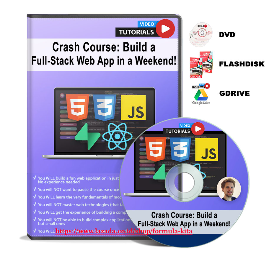Video Tutorial Crash Course Build A Full Stack Web App In A Weekend Lazada Indonesia